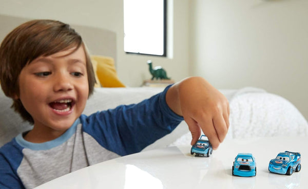 Disney Cars Mini Racers - Metallic The King / Metallic Dinoco Lightnin ...